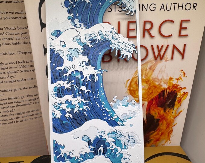 Hokusai Wave Bookmark | 3D Printed Japanese Gift - Etsy