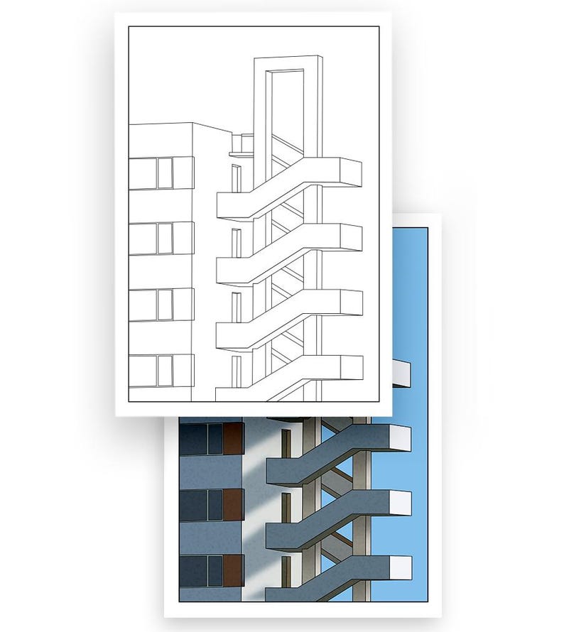 Archi - Aesthetic Architecture – PART 2 (10 High-detailed Coloring ...