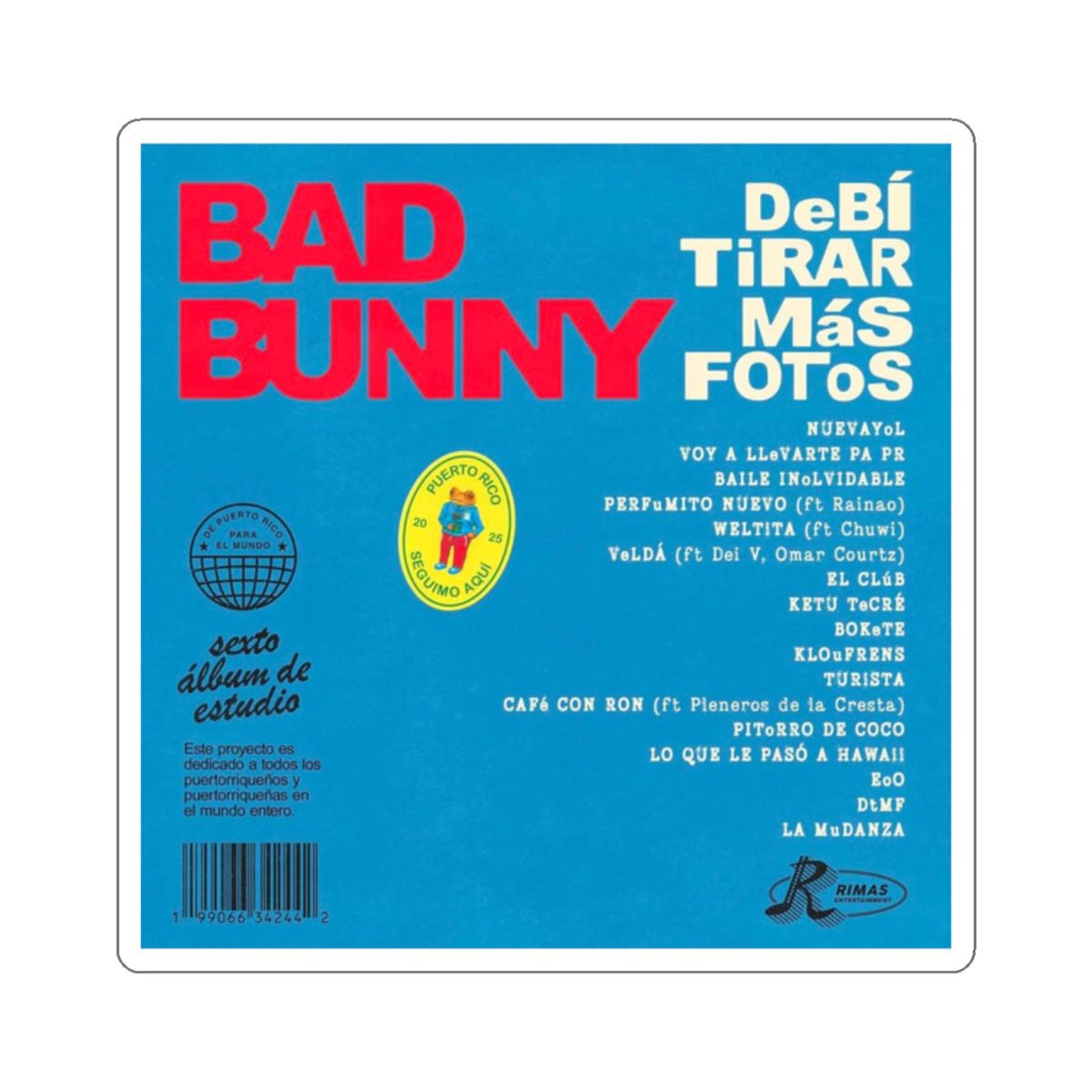 DTMF Album Sticker - Music Lover Gift, Vinyl Record Decor, Band ...