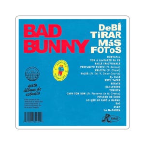 DTMF Album Sticker - Music Lover Gift, Vinyl Record Decor, Band ...