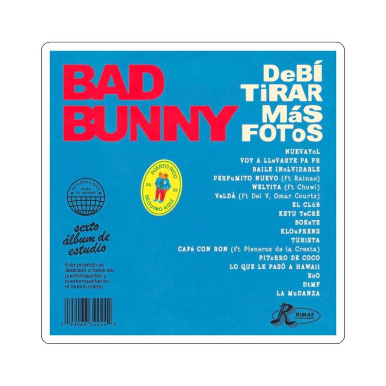 DTMF Album Sticker - Music Lover Gift, Vinyl Record Decor, Band ...