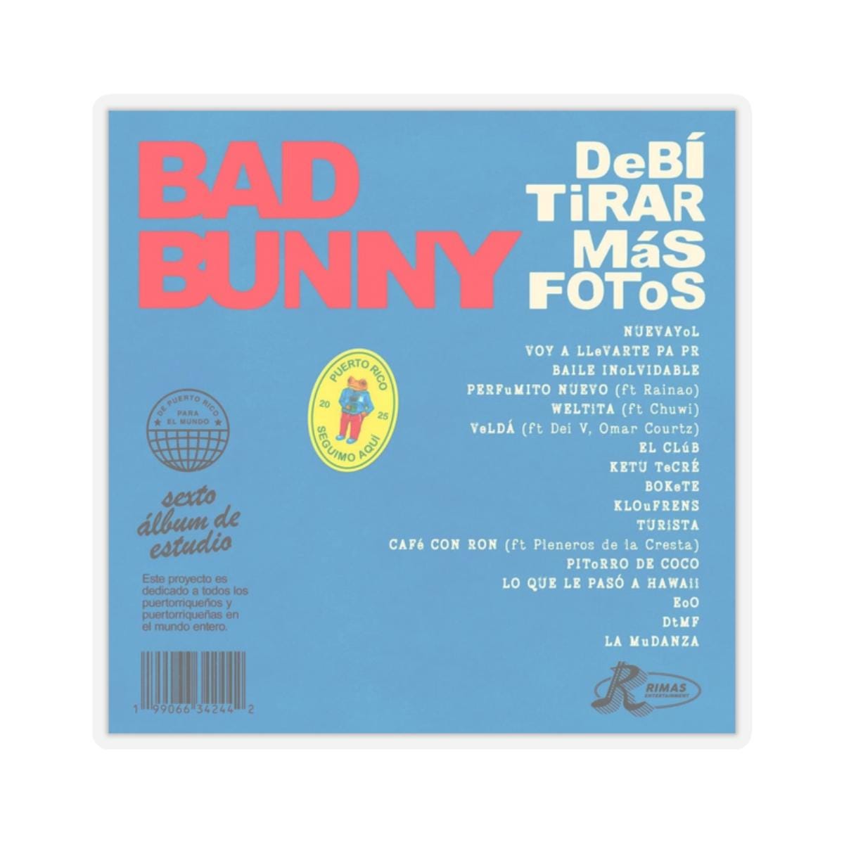 DTMF Album Sticker - Music Lover Gift, Vinyl Record Decor, Band ...