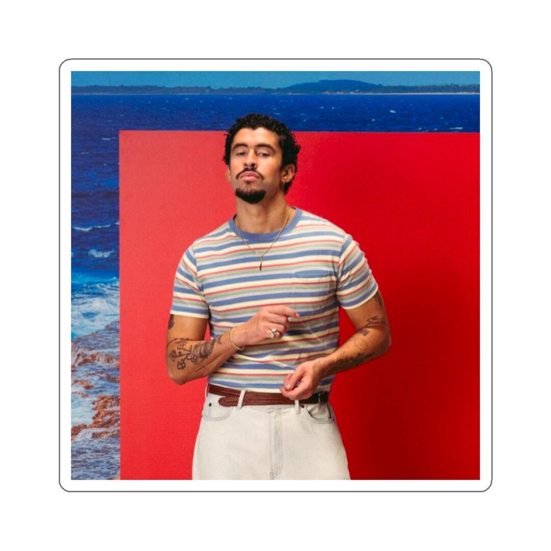 DTMF Bad Bunny Kiss-cut Sticker, Vinyl Decal, Laptop Sticker, Phone ...