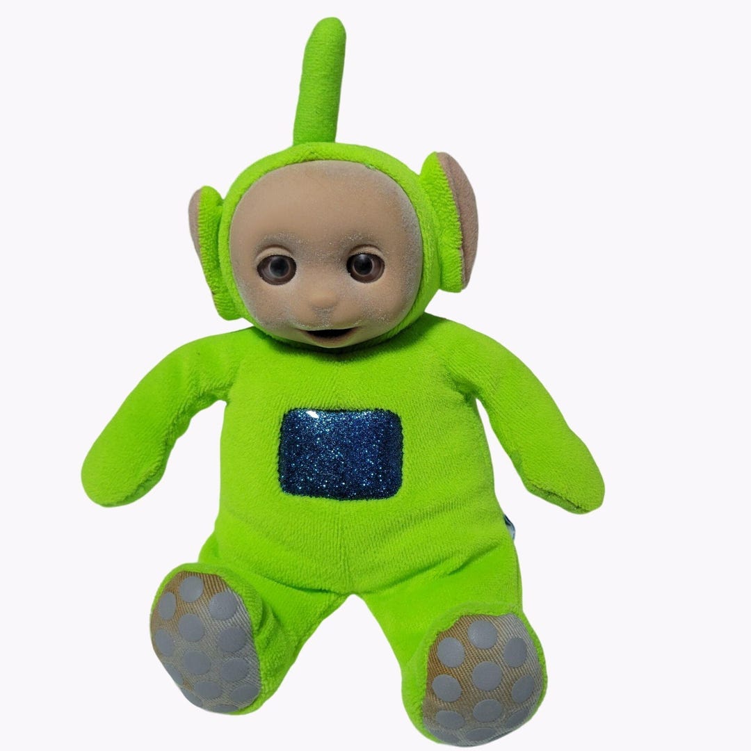 Vintage Eden Teletubbies Dipsy Teletubby 8 Inch Plush Green Stuffed ...