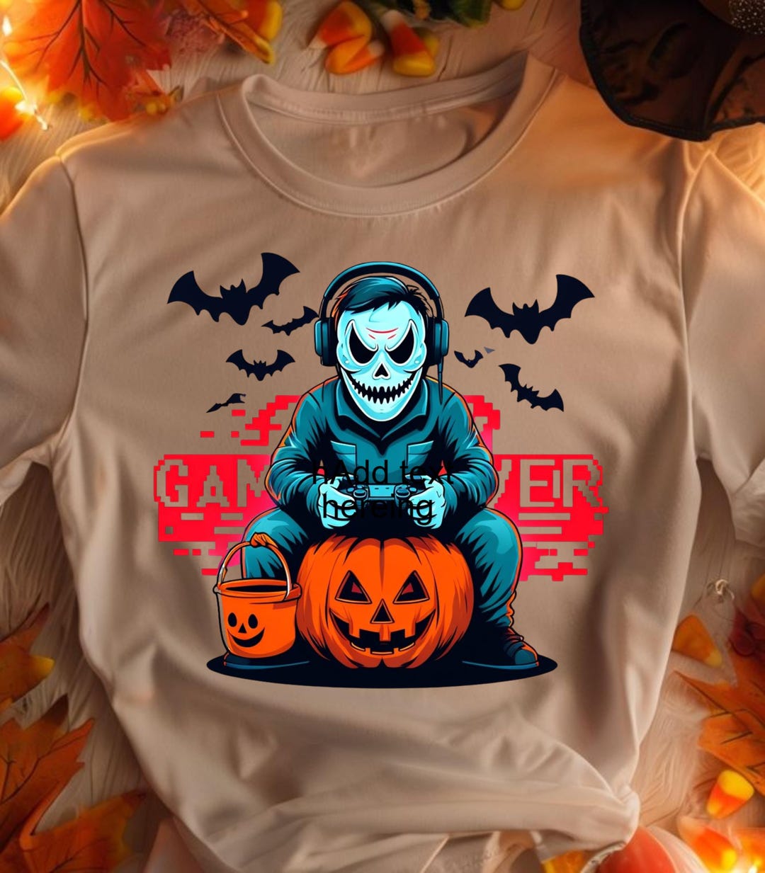 Game Over Halloween Gamer PNG, Skull Mask Trick or Treat Graphic ...