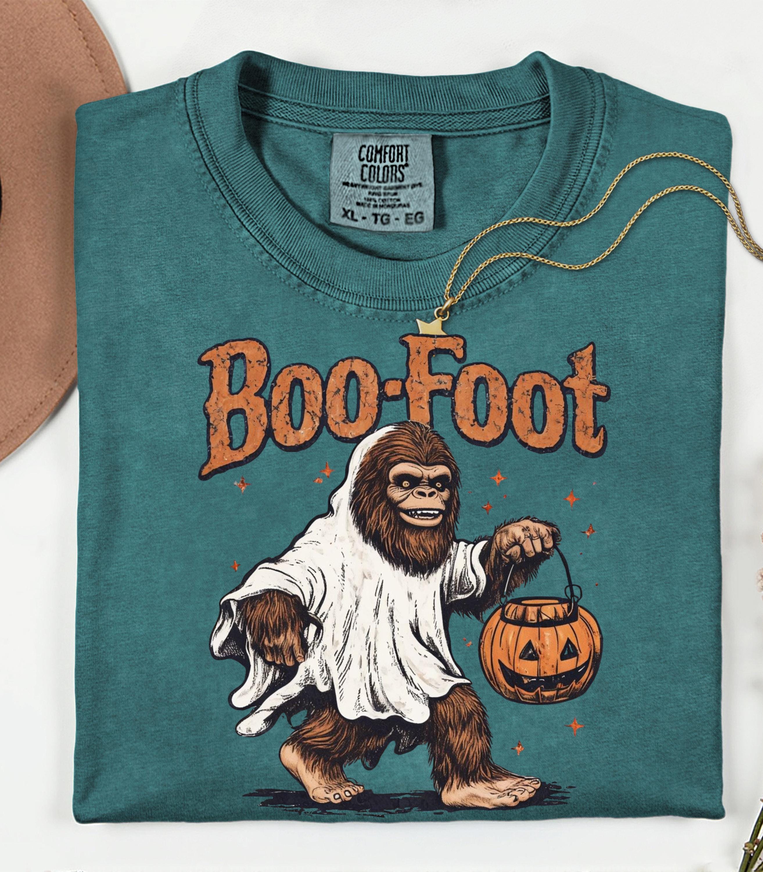 Boo Foot Bigfoot Halloween PNG, Sasquatch Ghost Clipart, Funny Cryptid ...