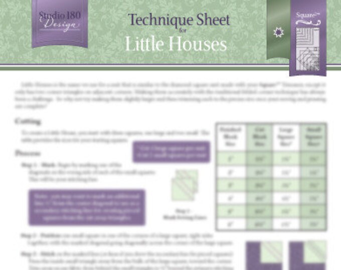 Triangle Pizazz Technique Sheet - Etsy