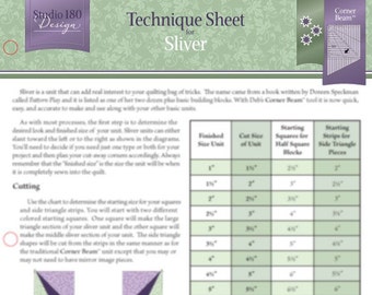 Triangle Pizazz Technique Sheet - Etsy