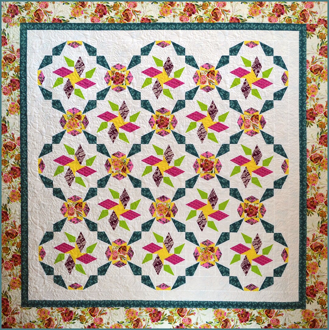 Periwinkle Swirl Quilt Pattern Etsy