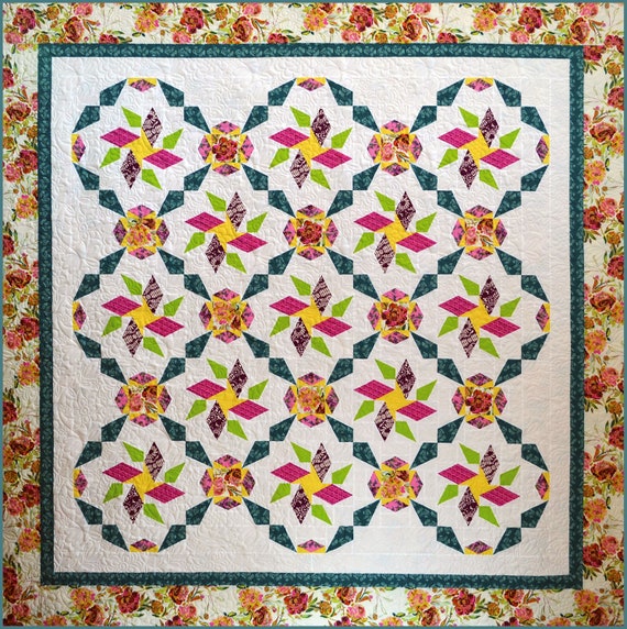 Periwinkle Swirl Quilt Pattern | Etsy