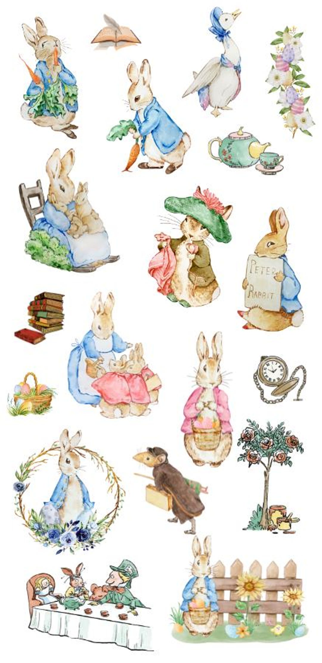 Peter Rabbit Fun and Cute Stickers - Etsy