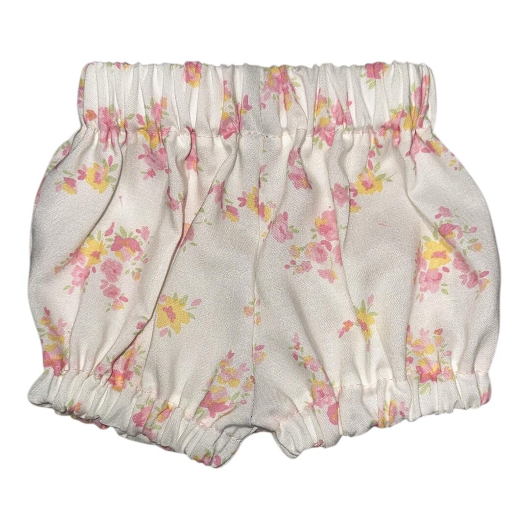 Handmade Infant/baby Bloomers Floral Infant Shorts/diaper Cover 0–9 ...