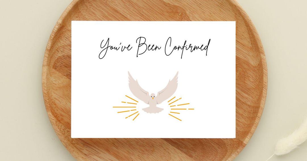 Catholic Confirmation Greeting Card, Christian Confirmation Greeting ...