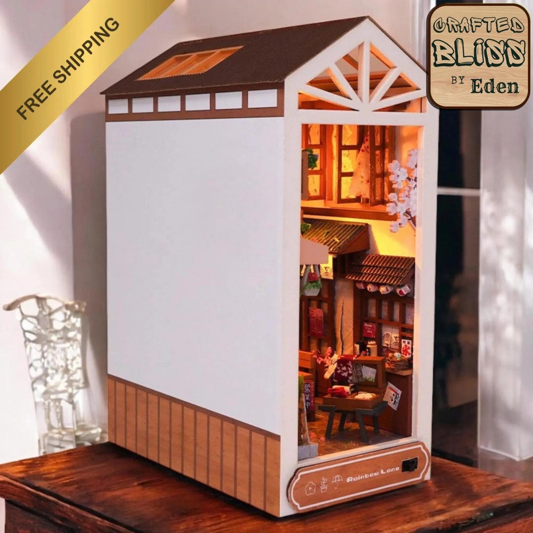Flower Shop Book Nook DIY Book Nook Kit & Diorama DIY Tiny House ...