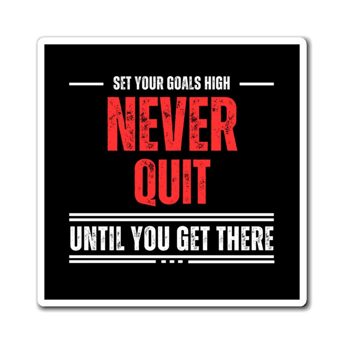 Goal-setting Magnet, Workout Quote, Motivational Decor, Office Supplies ...