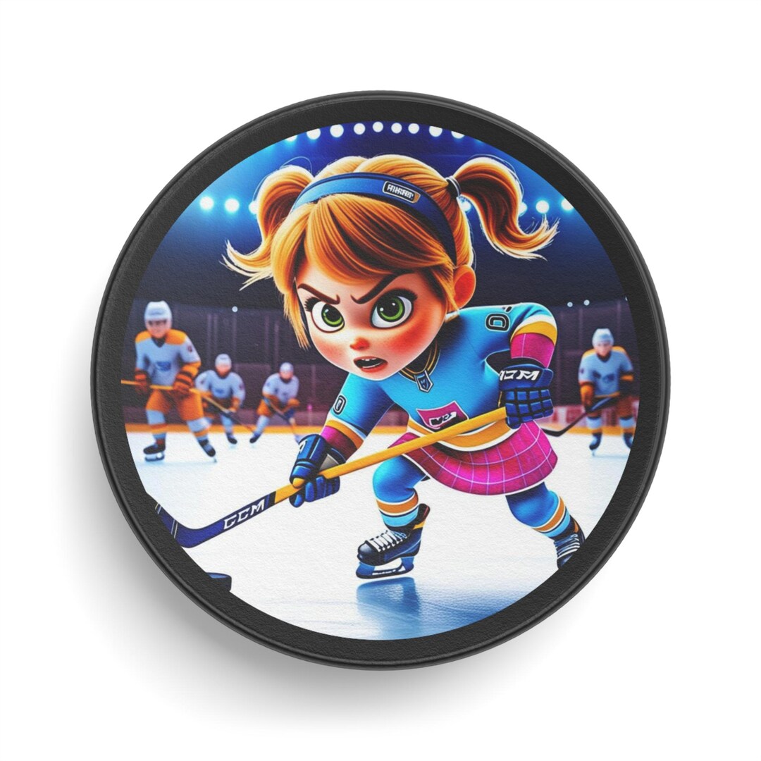 Hockey Puck, Girls Ice Hockey, Ice Princess, Youth Hockey - Etsy