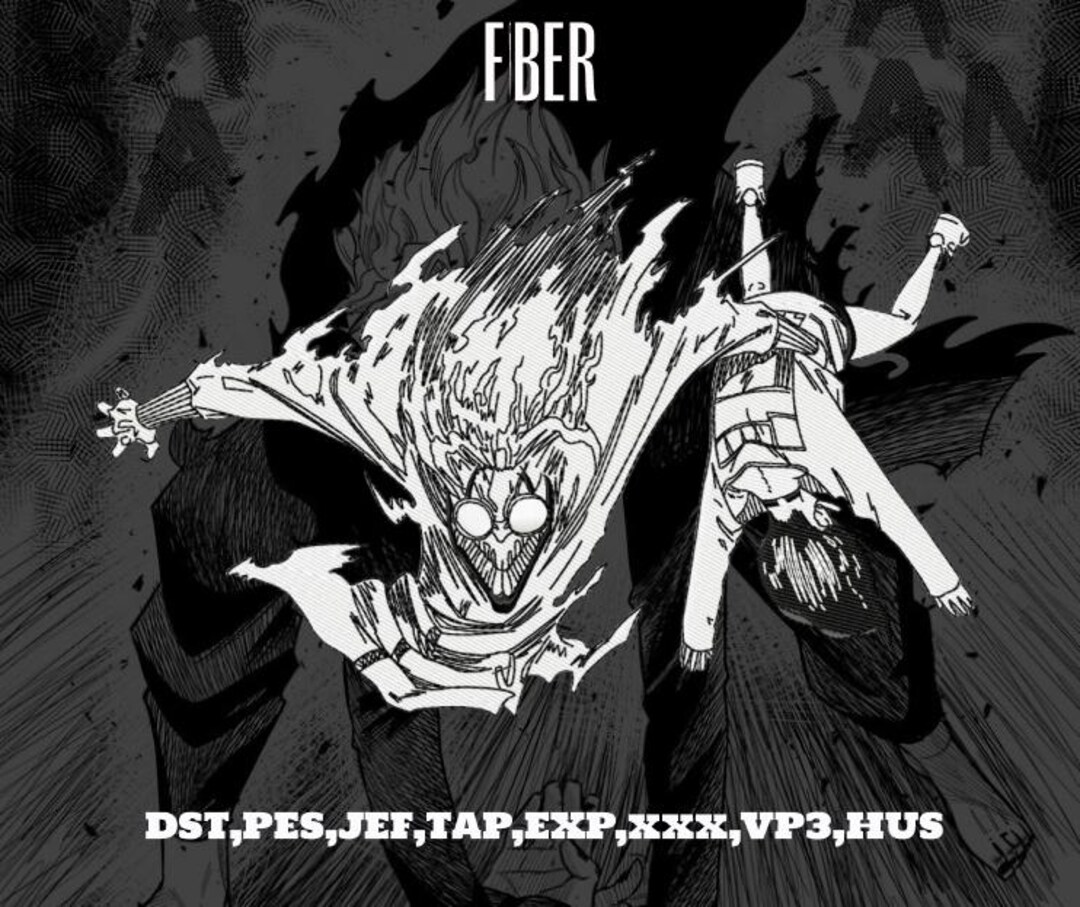 Dandadan Digital Anime Embroidery Design Dandadan Digital Machine ...