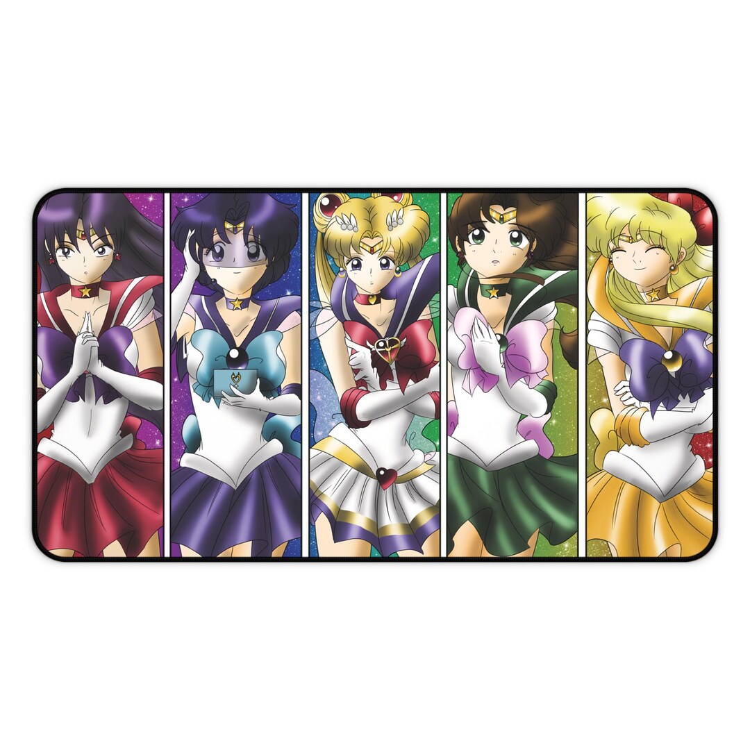 Sailor Moon Desk Mat, Anime Desk Accessory, Cute Mouse Pad, Gaming ...
