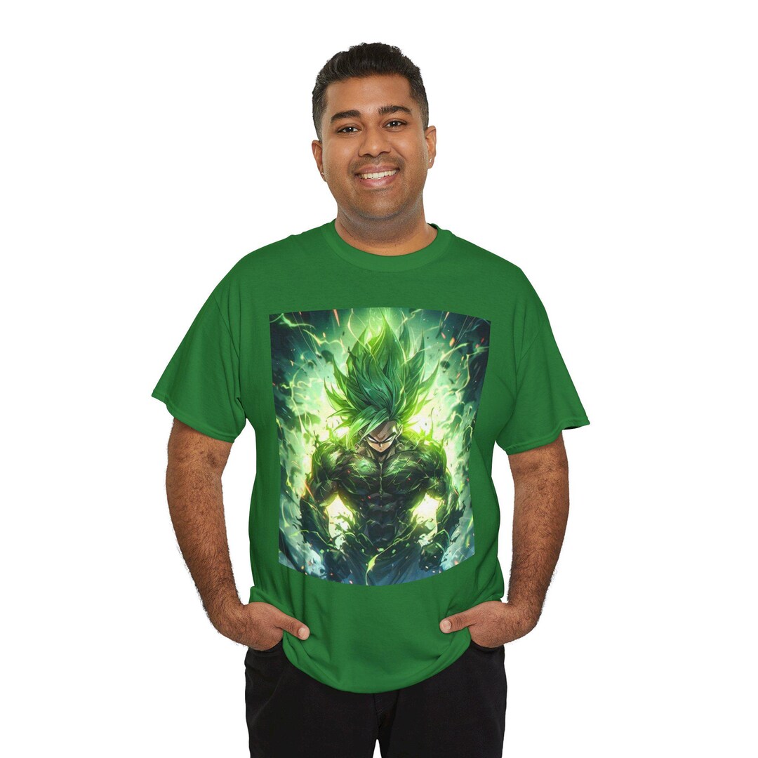 Broly Dragon Ball Z Unisex Heavy Cotton Tee, Anime Fan Gift, Comic ...