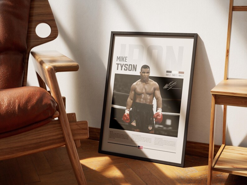 Iron Mike Tyson Boxing Poster: Sports Wall Art (digital Print) - Etsy