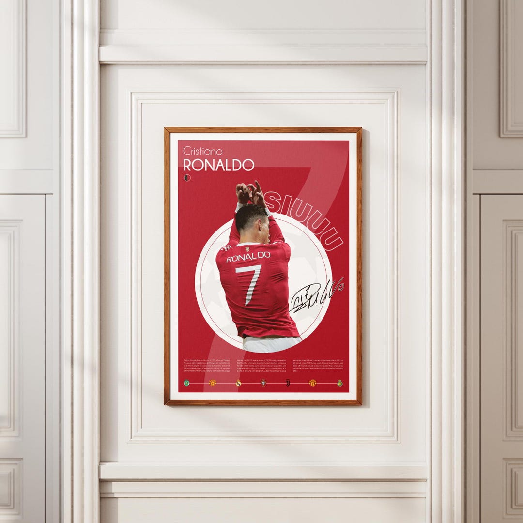 Cristiano Ronaldo Poster, Cristiano Ronaldo Wall Art, Cristiano Ronaldo ...