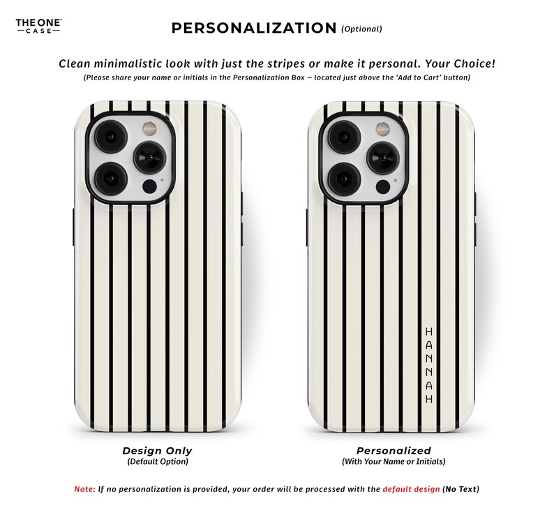 Old Money Aesthetic Cream and Black Pinstripe Phone Case for iPhone 17 ...