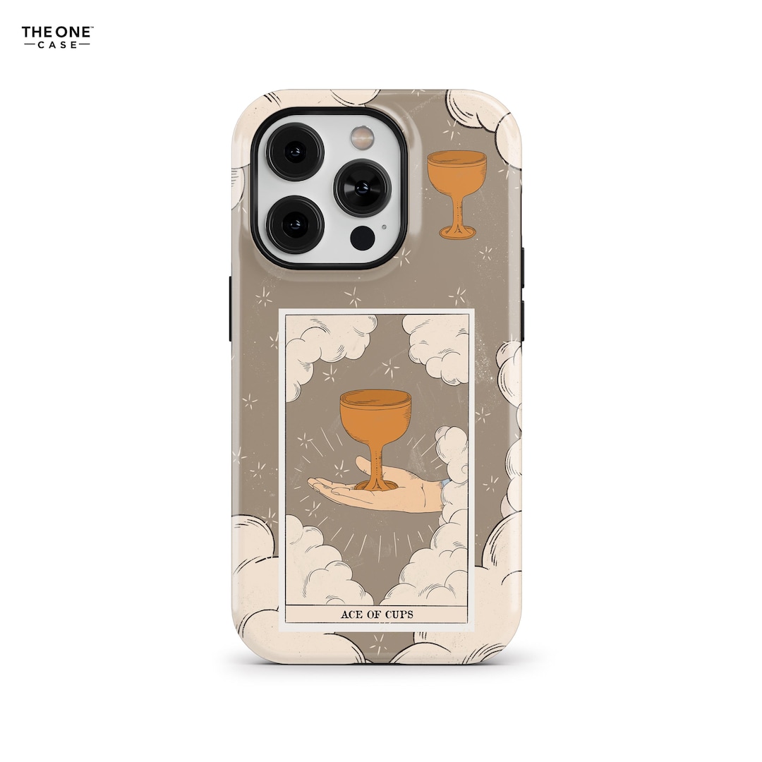 Ace of Cups Tarot Card Phone Case for iPhone 16 15 14 13 12 Pro Max ...