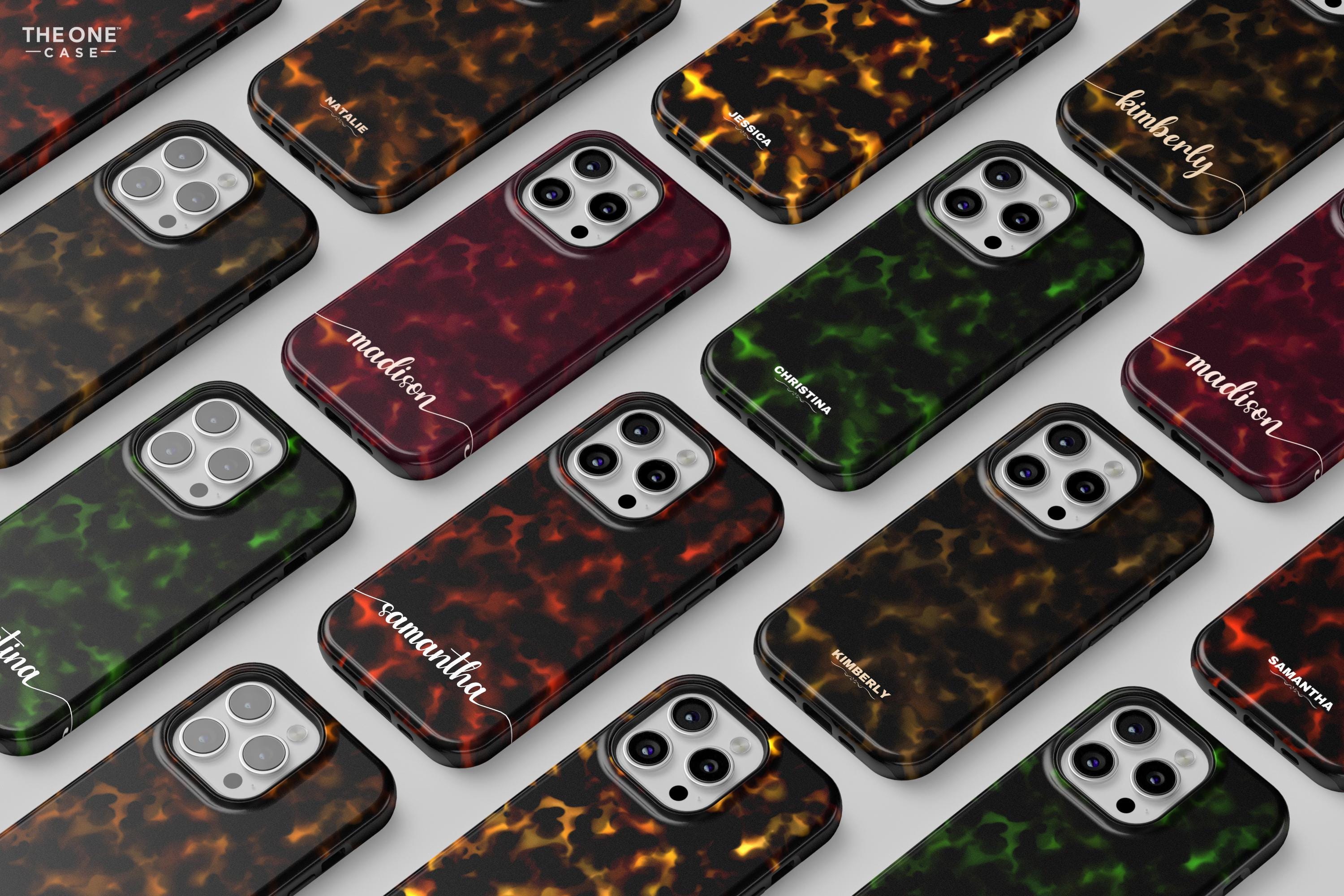 Monogram Tortoise Shell Phone Case for iPhone 16 15 14 Pro Max, Samsung ...