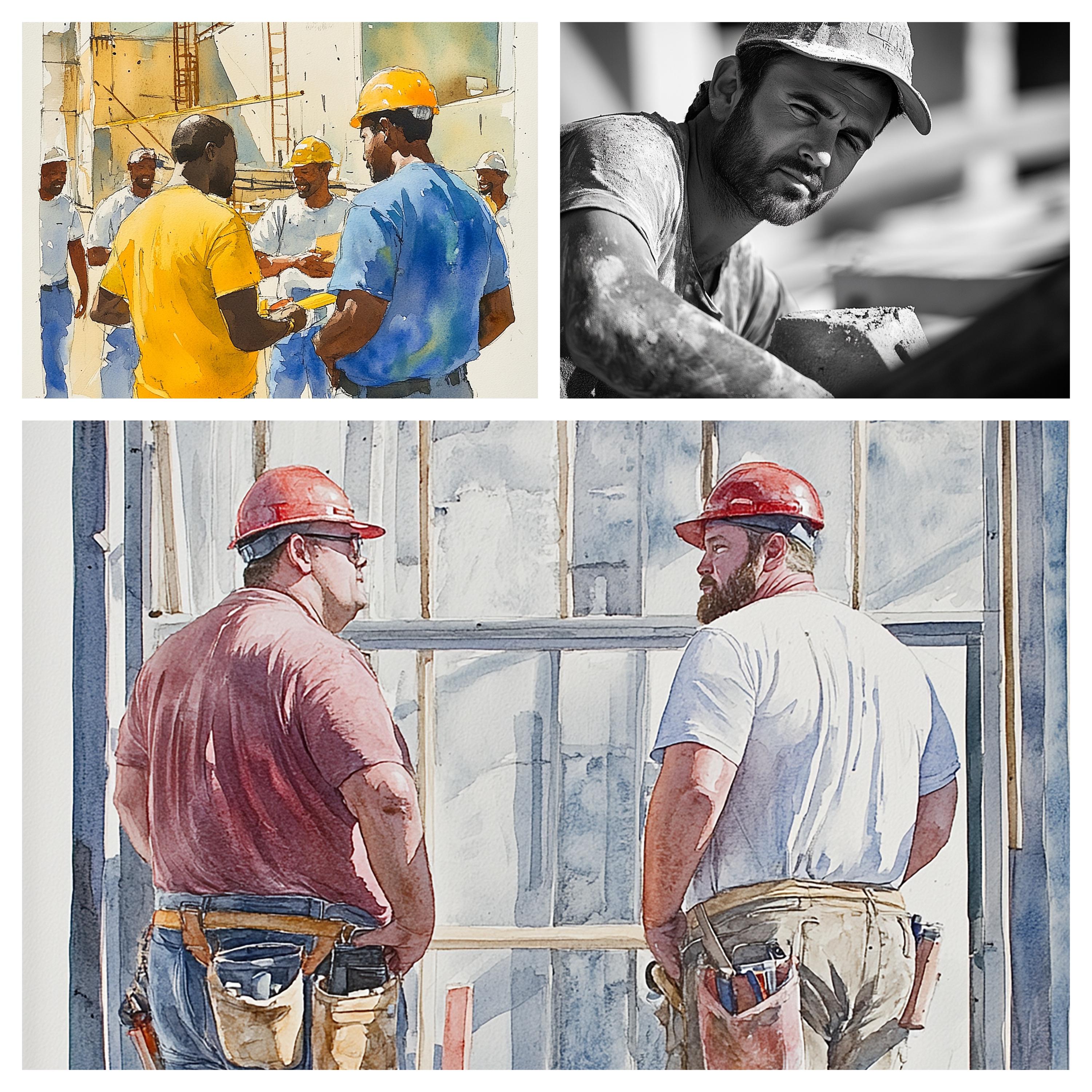 Construction Worker PNG Clipart: Building Site Illustrations ...