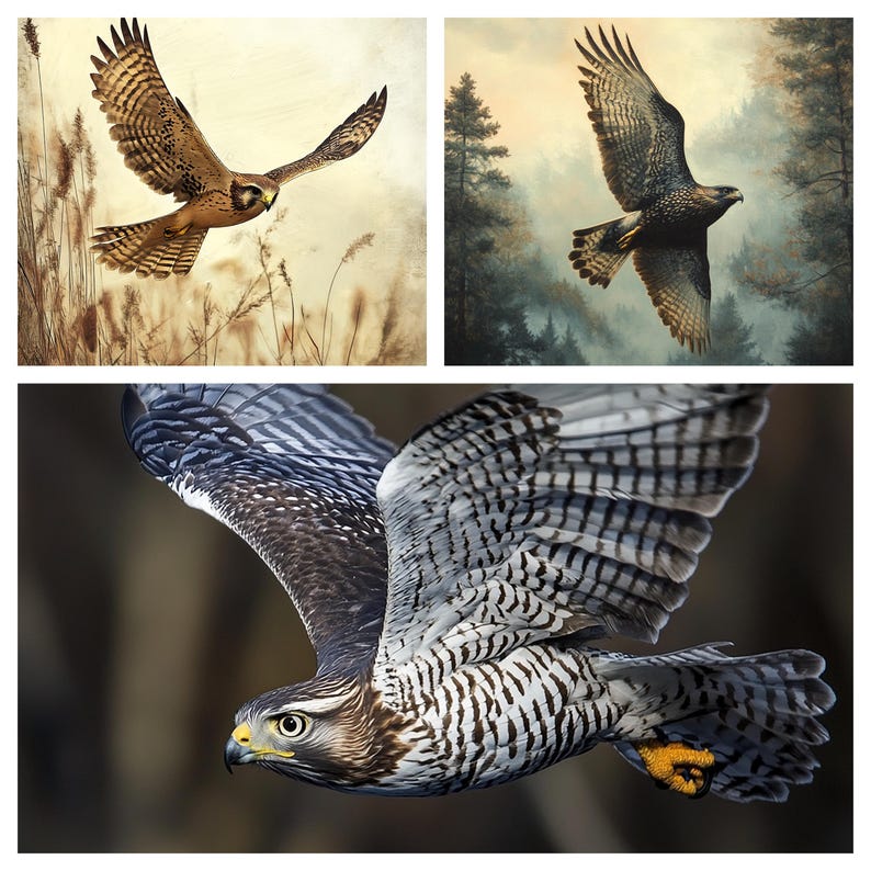 50 Birds of Prey PNG Clipart: Hawk, Eagle, Falcon (commercial Use ...