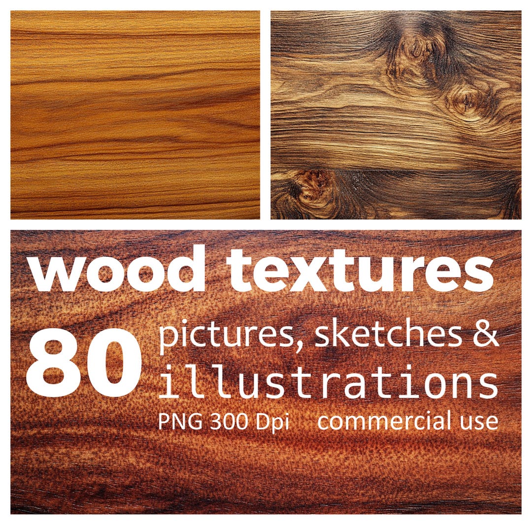 Wood Texture Backgrounds: 80 PNG Illustrations (digital Download) - Etsy