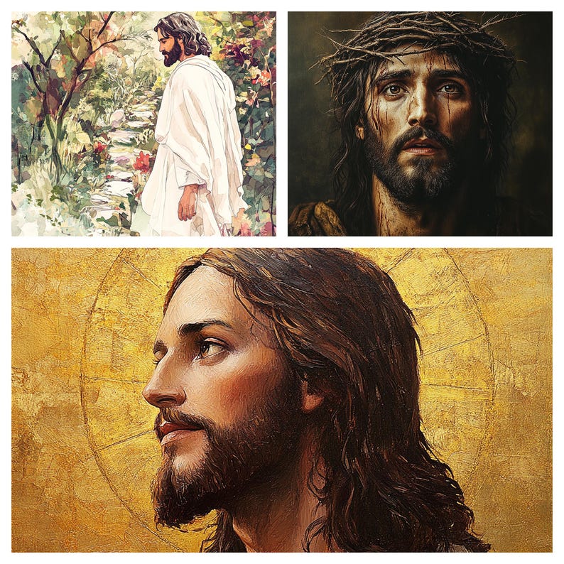 Jesus Christ Illustrations: 120 PNG Art Images (commercial Use) - Etsy