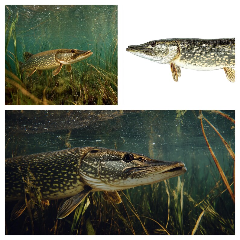 22 PNG Pictures and Photos of Northern Pike Fish Fishing Angling Hecht Theme Commercial Use ...
