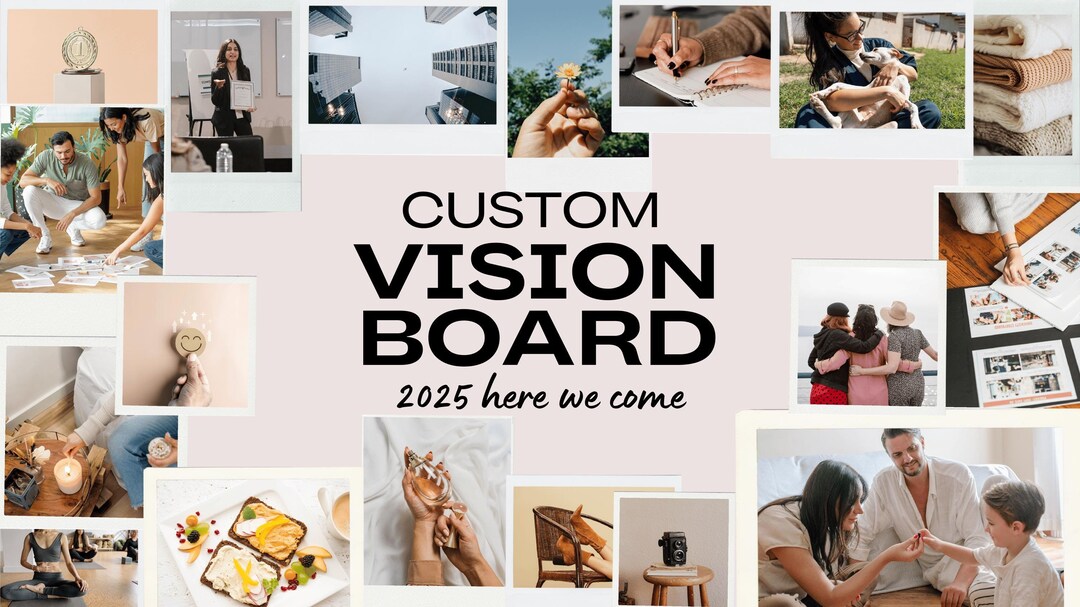 Custom 2025 Vision Board (pinterest Inspired), Vision Board, Vision ...