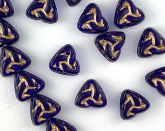 Czech Triangle Beads - Etsy