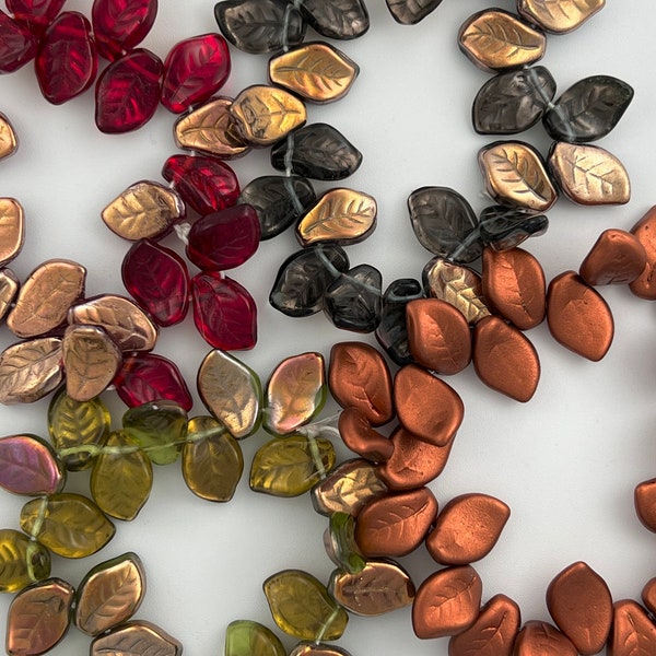Large Leaf Beads - Etsy