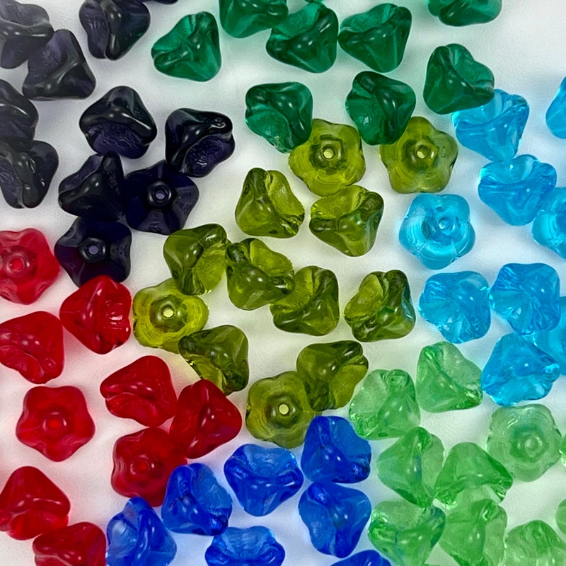 Bell Flower Beads 6x8mm - Etsy