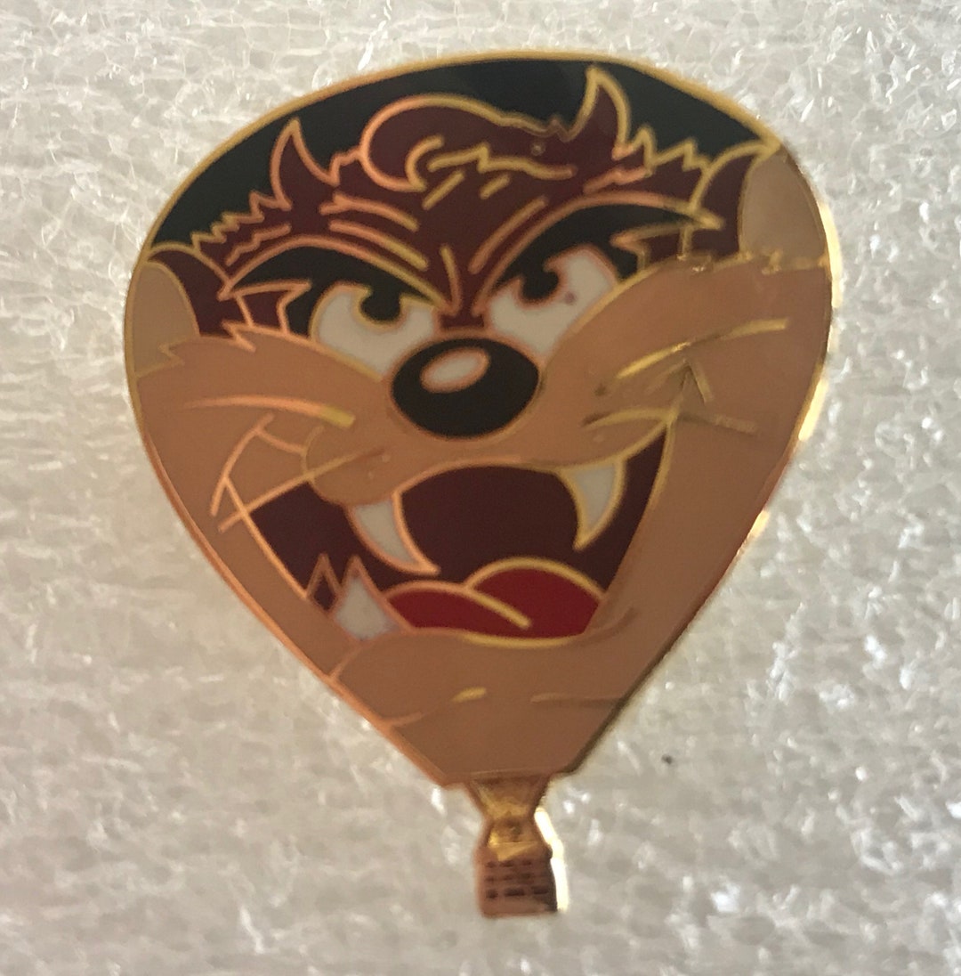 Hot Air Balloon Pin Tasmanian Devil TAZ Animated Cartoon Character ...
