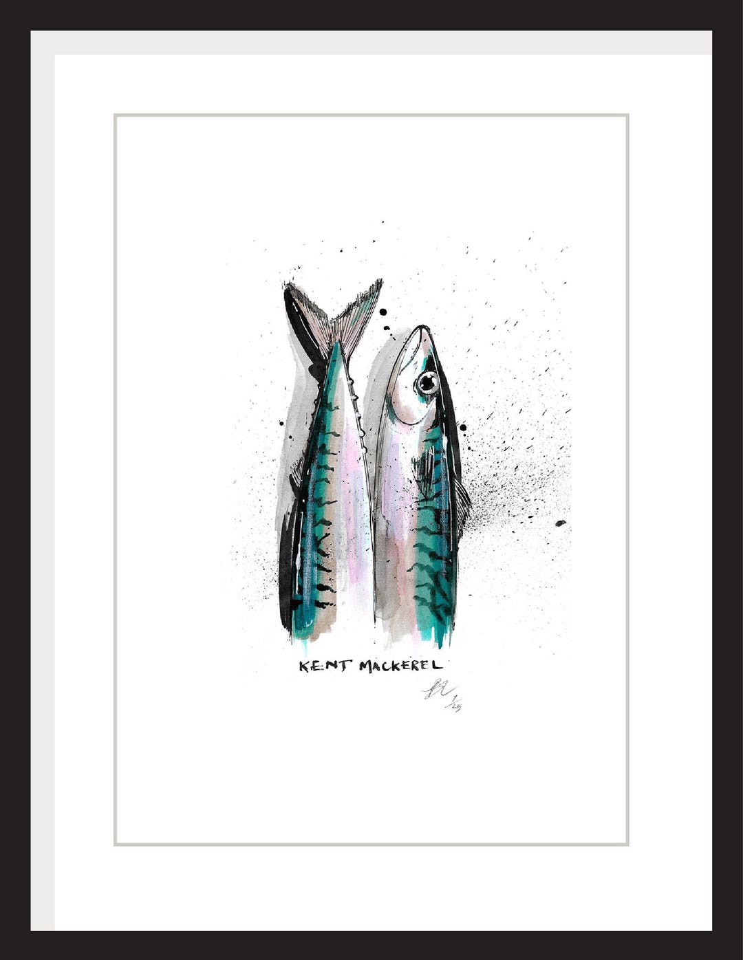 Kent Mackerel Pen and Ink Drawing - Etsy