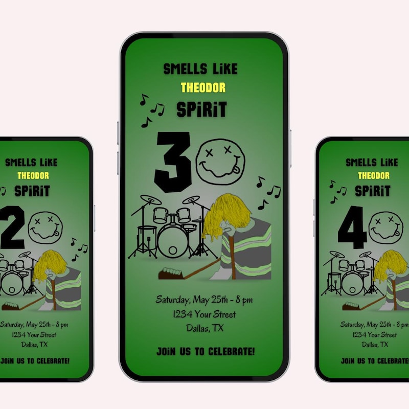Nirvana Birthday Party - Etsy