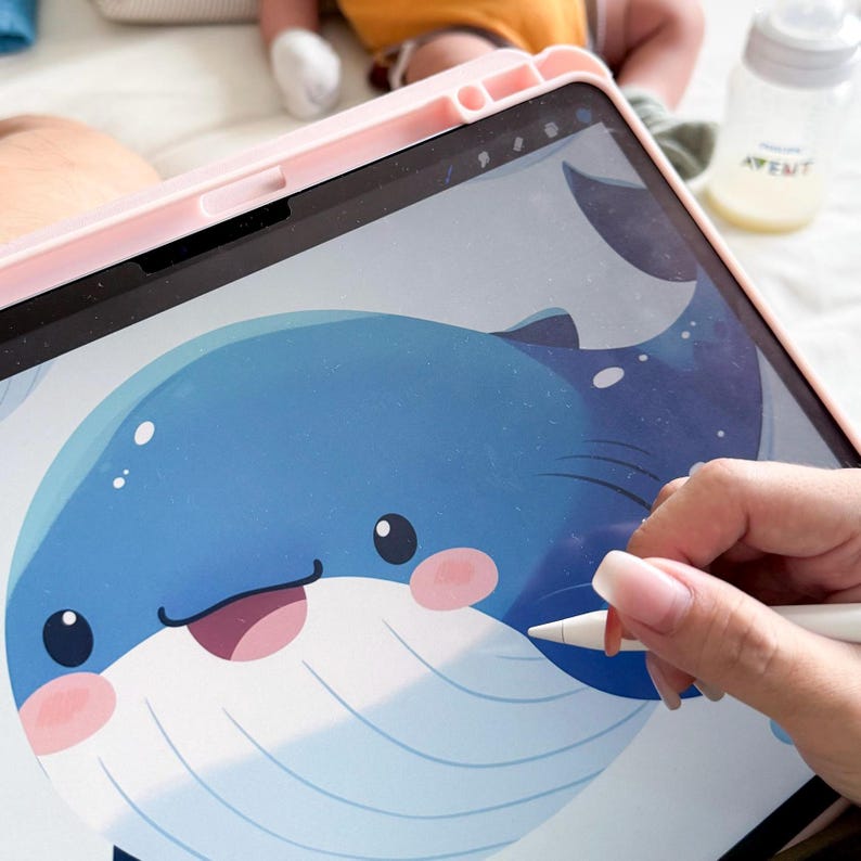 Whaley Cute – Whale-themed Digital Stickers for Journaling & Planners ...
