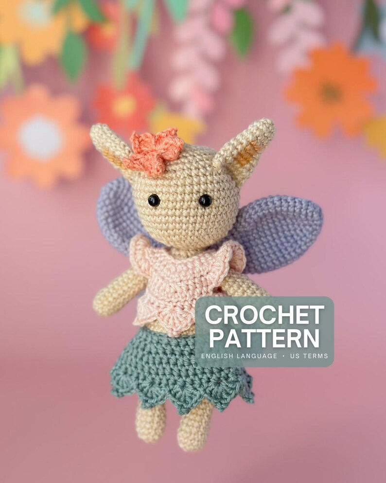 Spring Pixie, Crochet Amigurumi Pattern (PDF File), English, US Terms ...