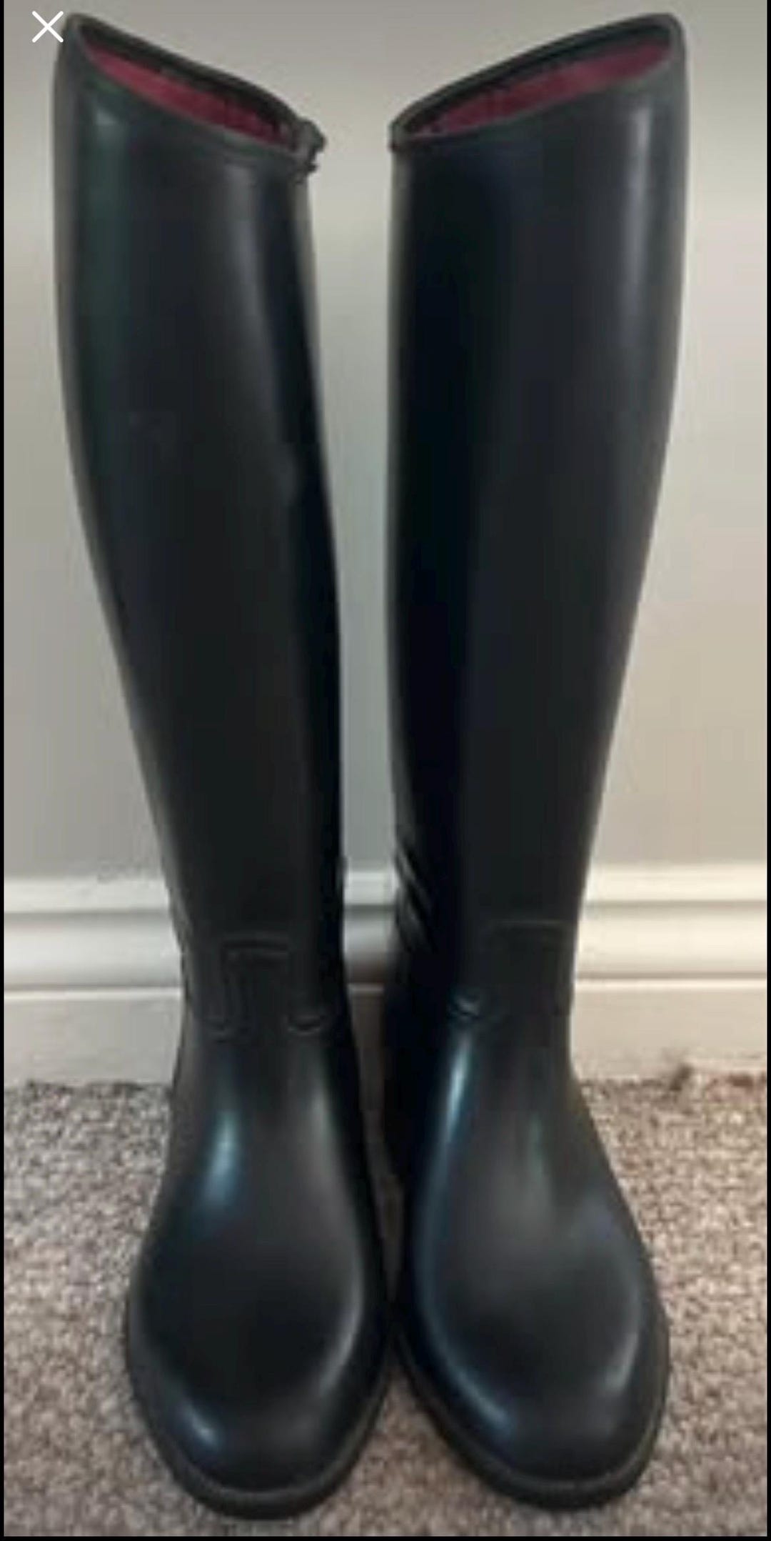 Ladies Stylo Rubber Equestrian Riding Boots, Size 6.5 Us-made in ...
