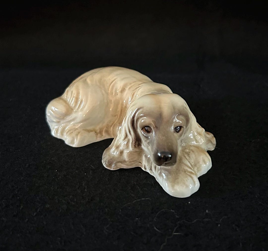 Vintage Ceramic Cocker Spaniel Figurine From Gildcraft Taiwan - Etsy