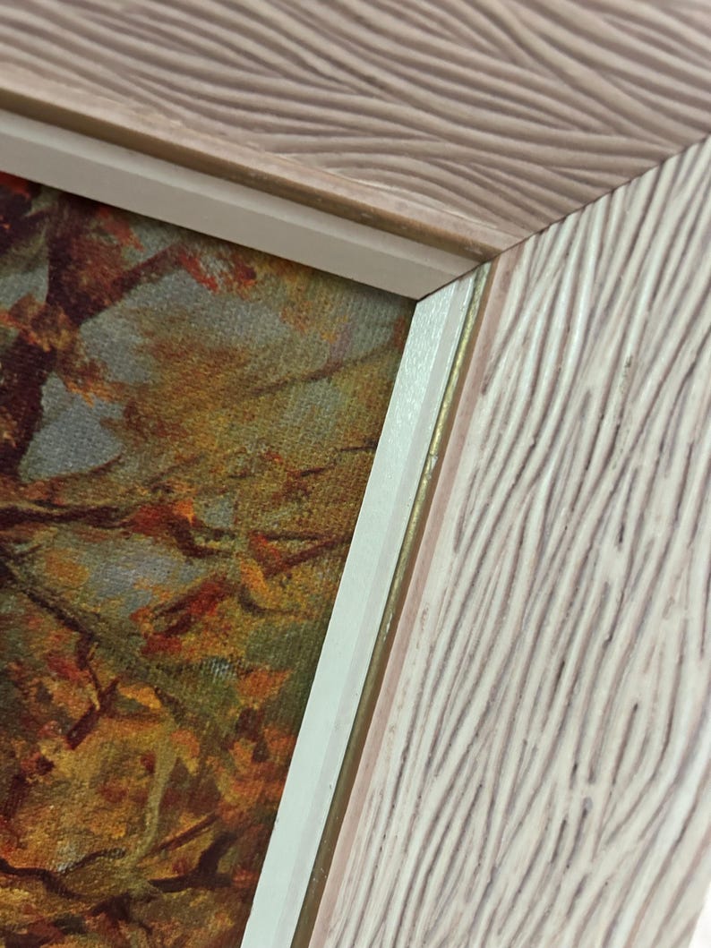 Vintage Robert Wood “october Morn” Framed Print on Canvas-signed - Etsy