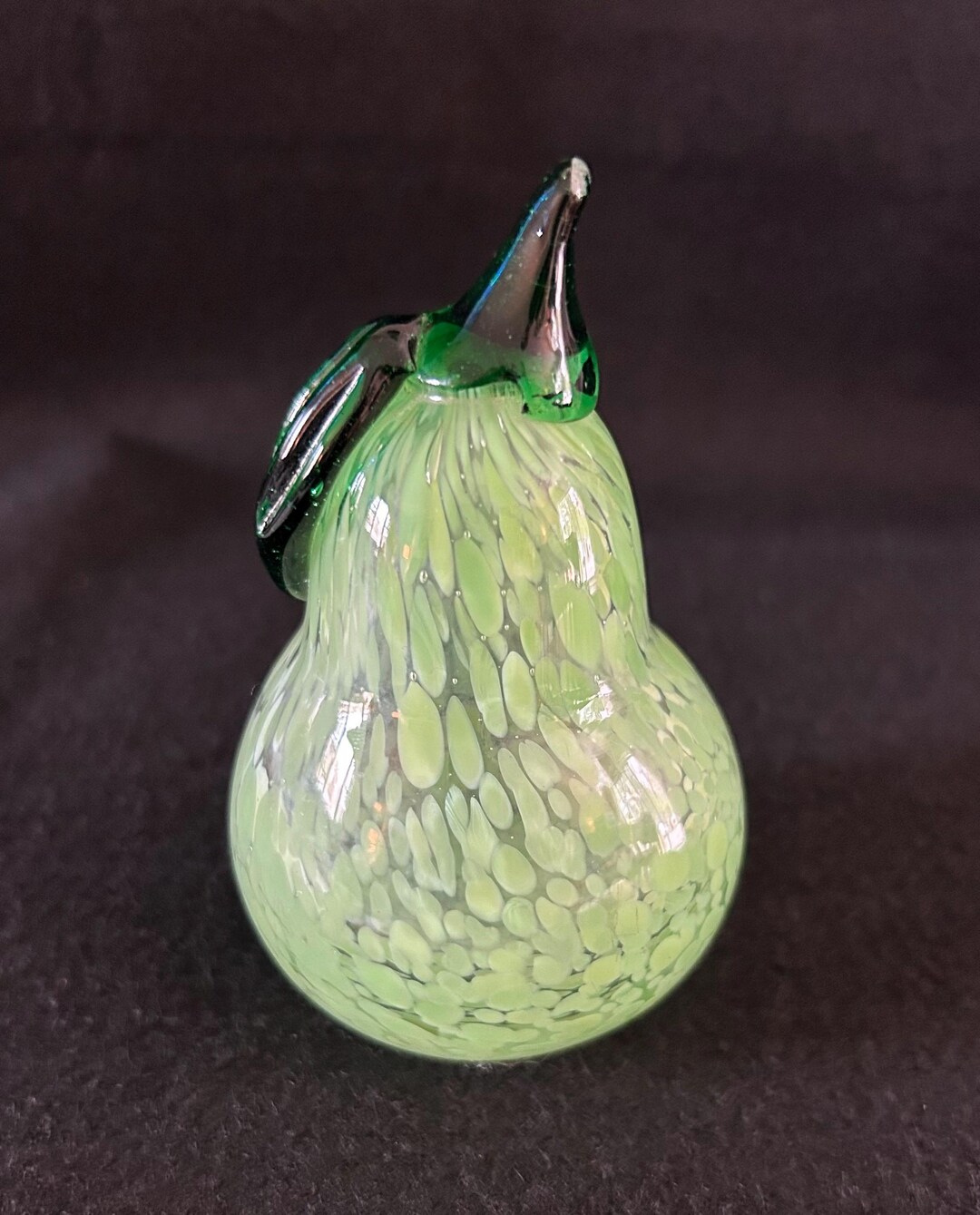 Vintage Handblown Art Glass Pear Paperweight,usa,1990’s - Etsy