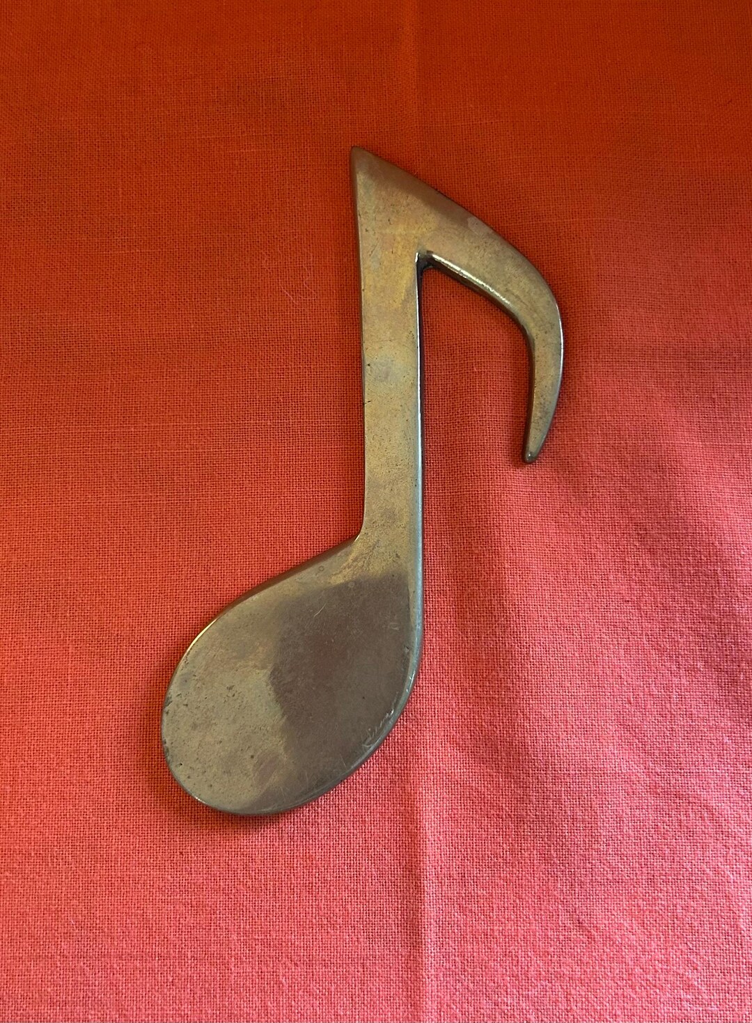 Vintage Solid Brass Eighth Note - Etsy