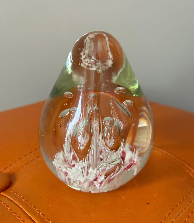 Vintage Handblown Glass Large Egg Shaped Paperweight,usa - Etsy Canada