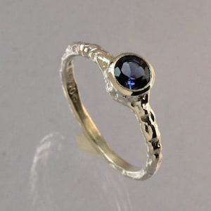 Alternative Engagement Ring, Silver Solitaire Ring, Silver Single Stone ...