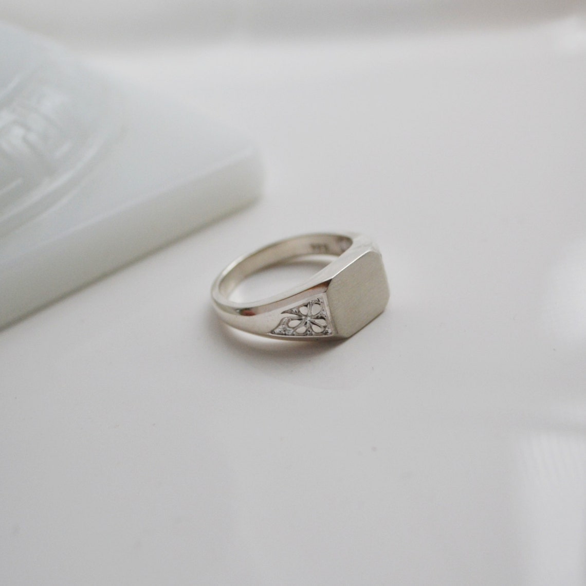 Men's Signet Ring hand Engraved Irish Men's Signet - Etsy